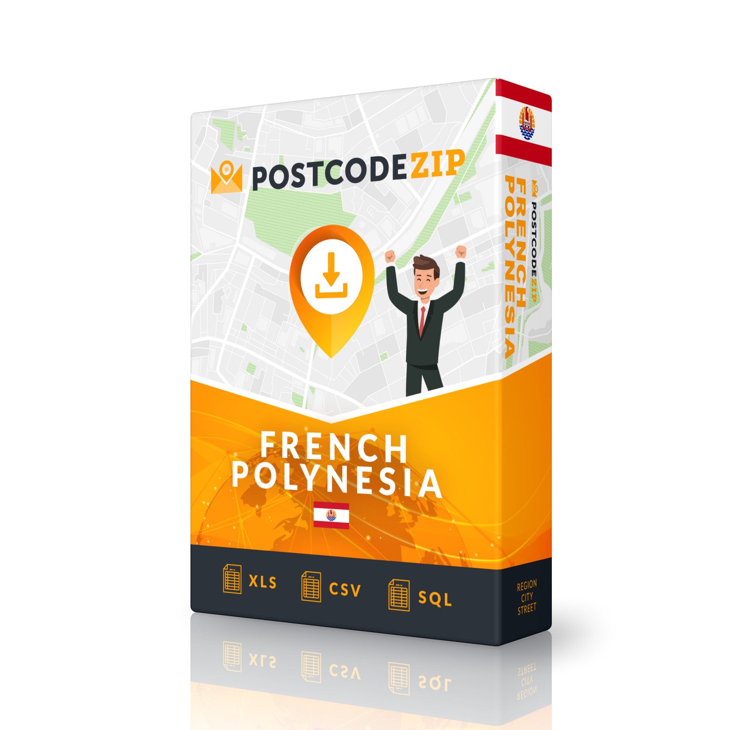 Street list, French Polynesian address database, download – postcodezip.com